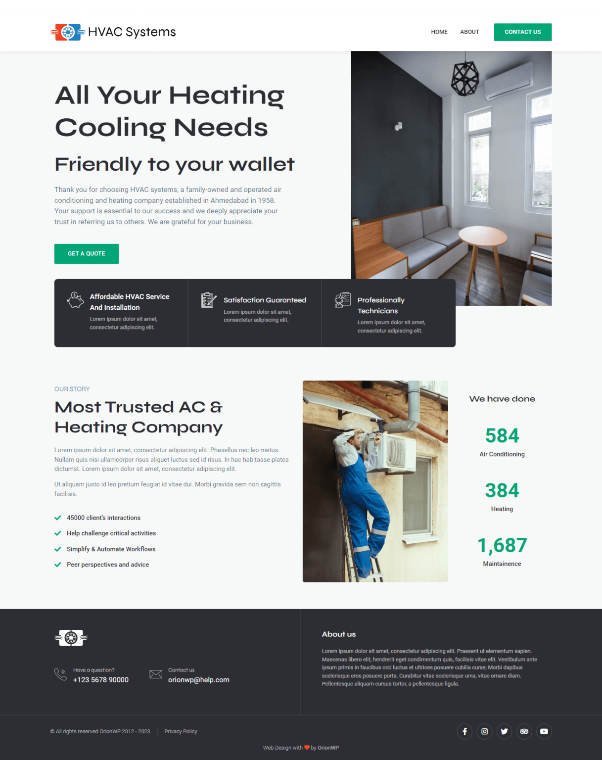 HVAC systems - OrionWP
